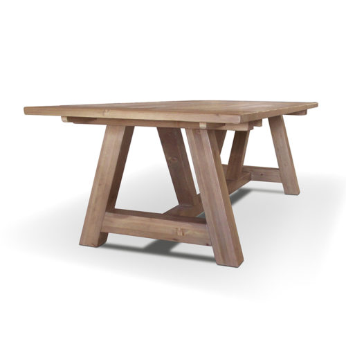 Santa Rosa Trestle Table with Breadboard Extensions - Vintage Millwerks