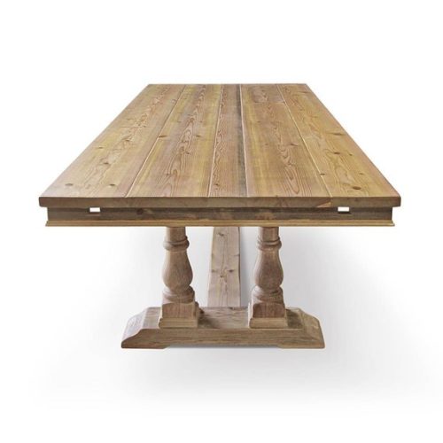 Oxford Baluster Table with Breadboard Extensions - vintagemillwerks