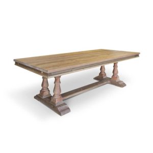 Oxford Baluster Table with Breadboard Extensions